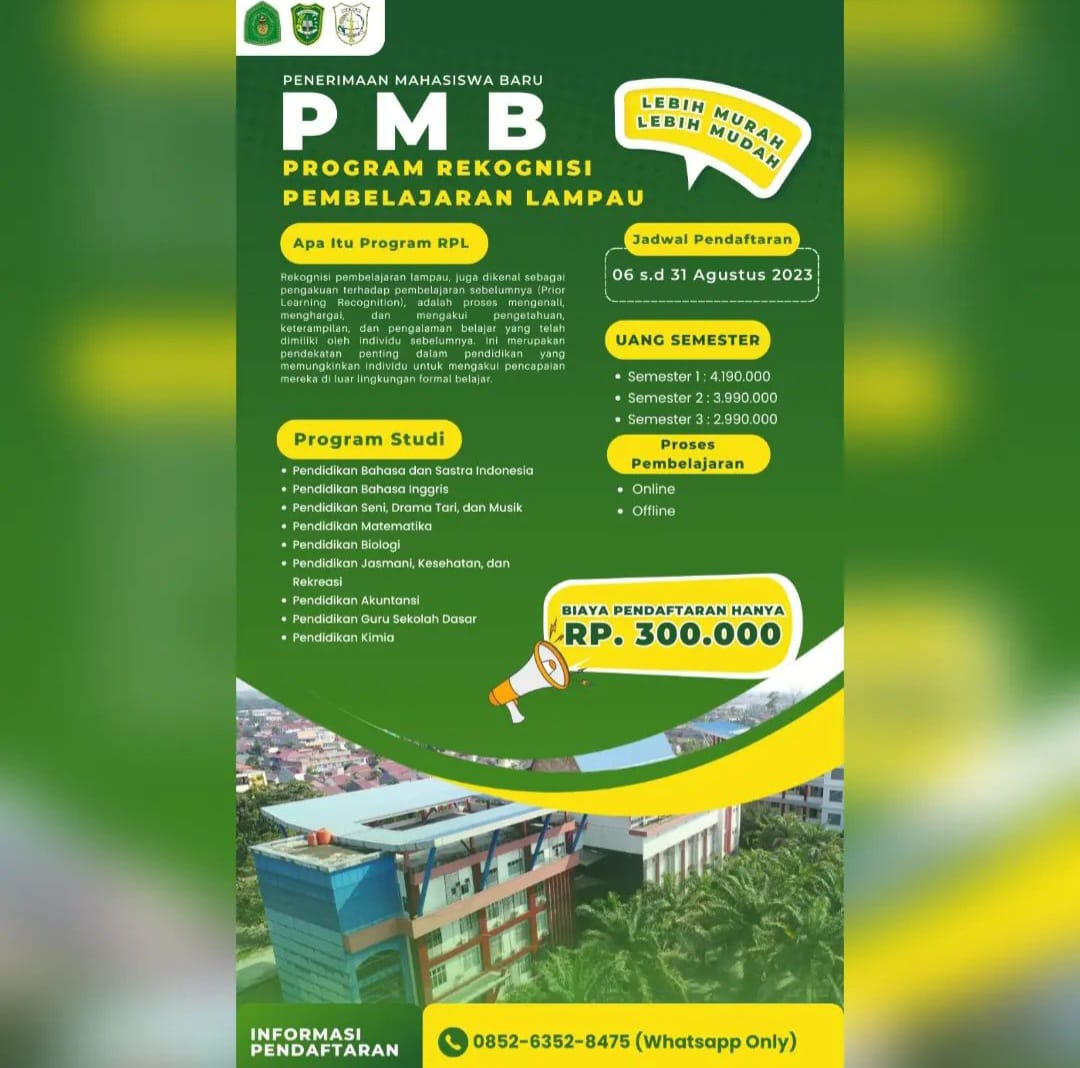 UIR Buka Program Rekognisi Pembelajaran Lampau (RPL), Akui Jam Mengajar ...