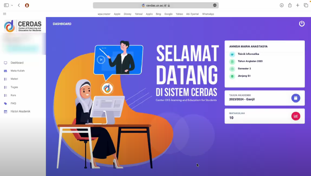 elearning cerdas - Universitas Islam Riau
